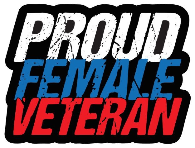 Proud Female Veteran Sticker - ATMF Gift Shop