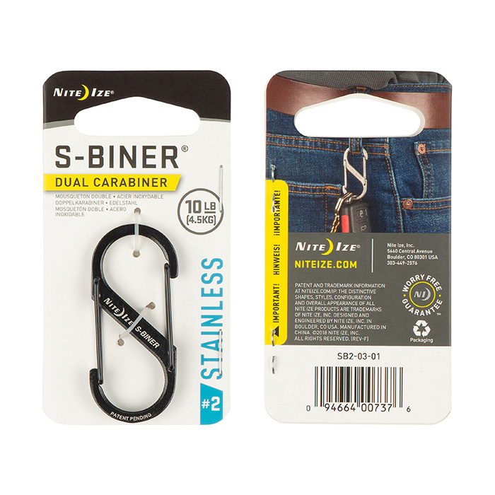 S-Biner Stainless Steel Dual Carabiner - SMPR Tactical Outdoor
