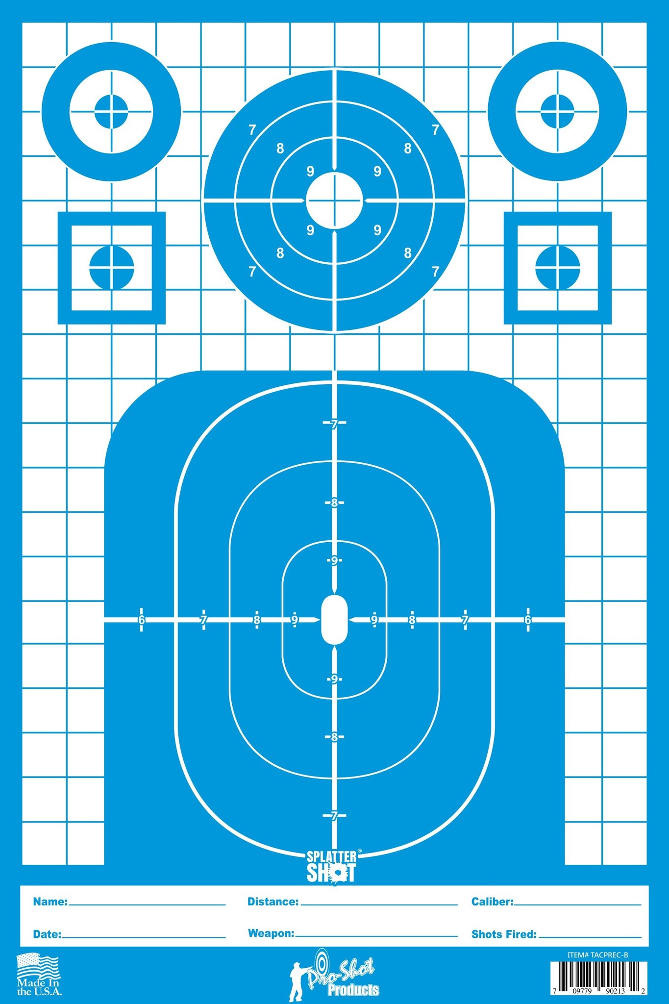 Splatter Shot Tactical Precision Target Blue (8 Pack) - SMPR Tactique ...