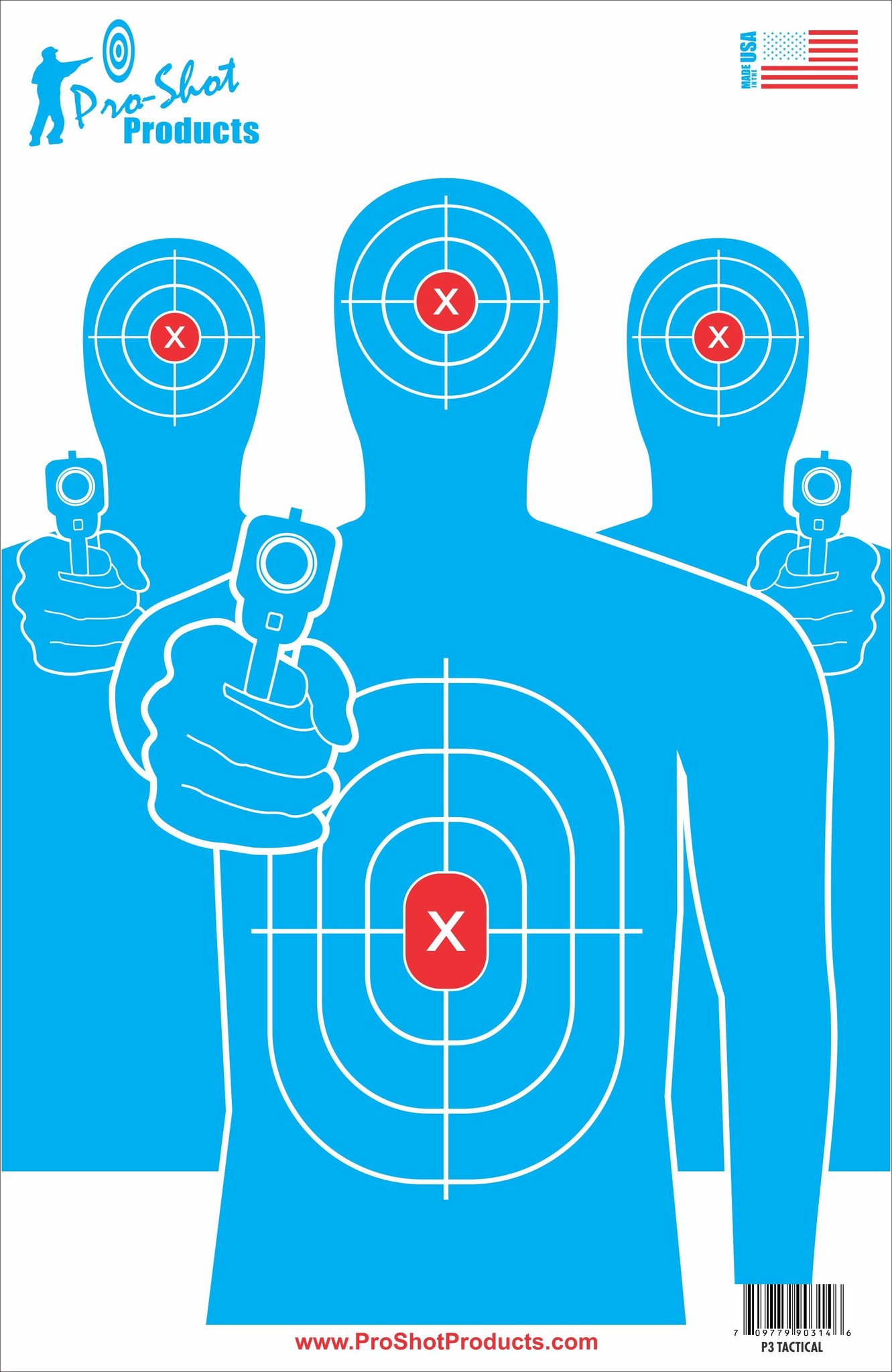 13″x20″ Tactical Target with Adhesive Backing (6 Pack) - SMPR Tactique ...