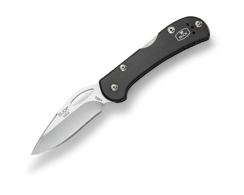 Buck Knives Mini Spitfire Black Handle with Red Liner - SMPR Tactical ...