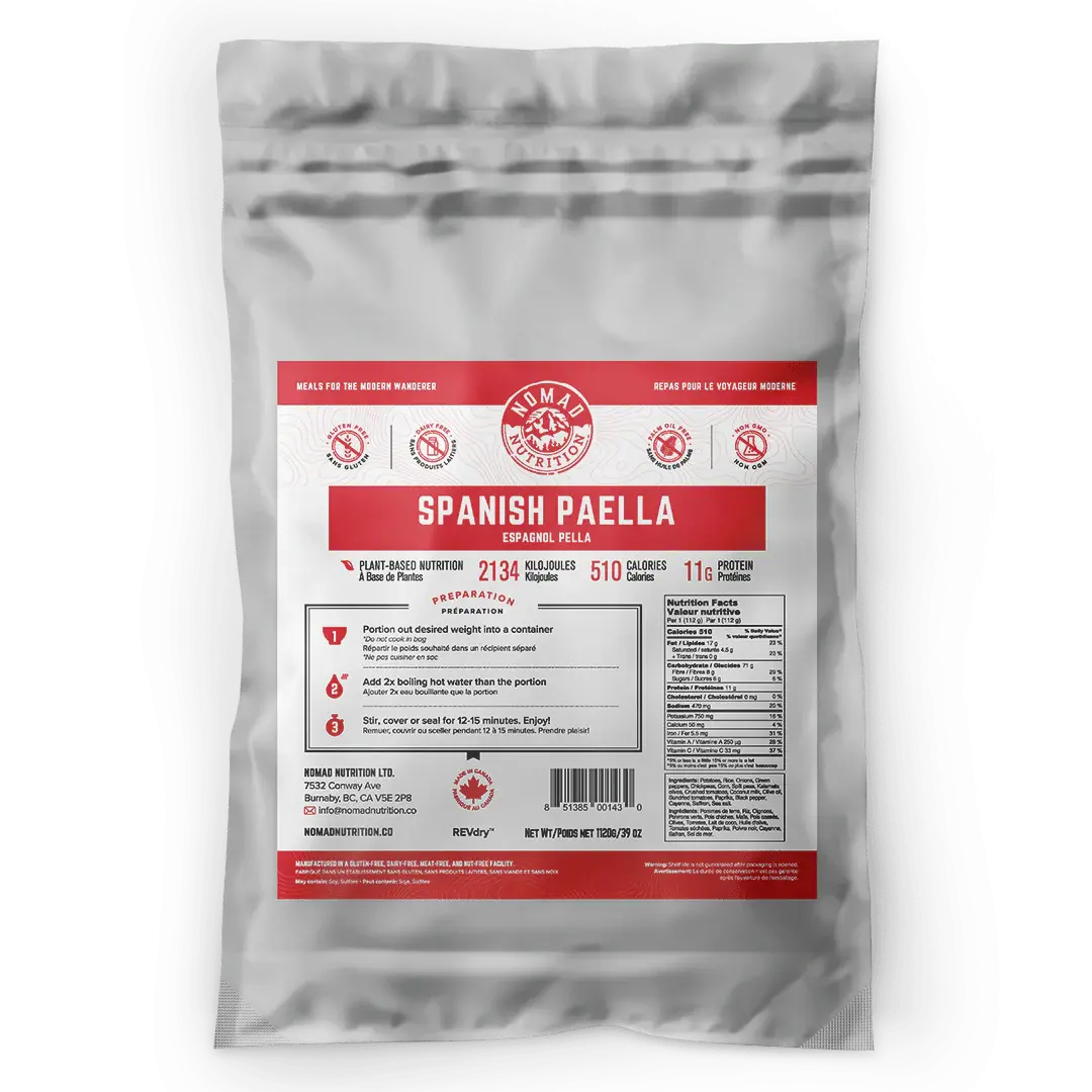 10 servings Multi-Serving Bag of Spanish Paella - SMPR Tactique Plein-Air