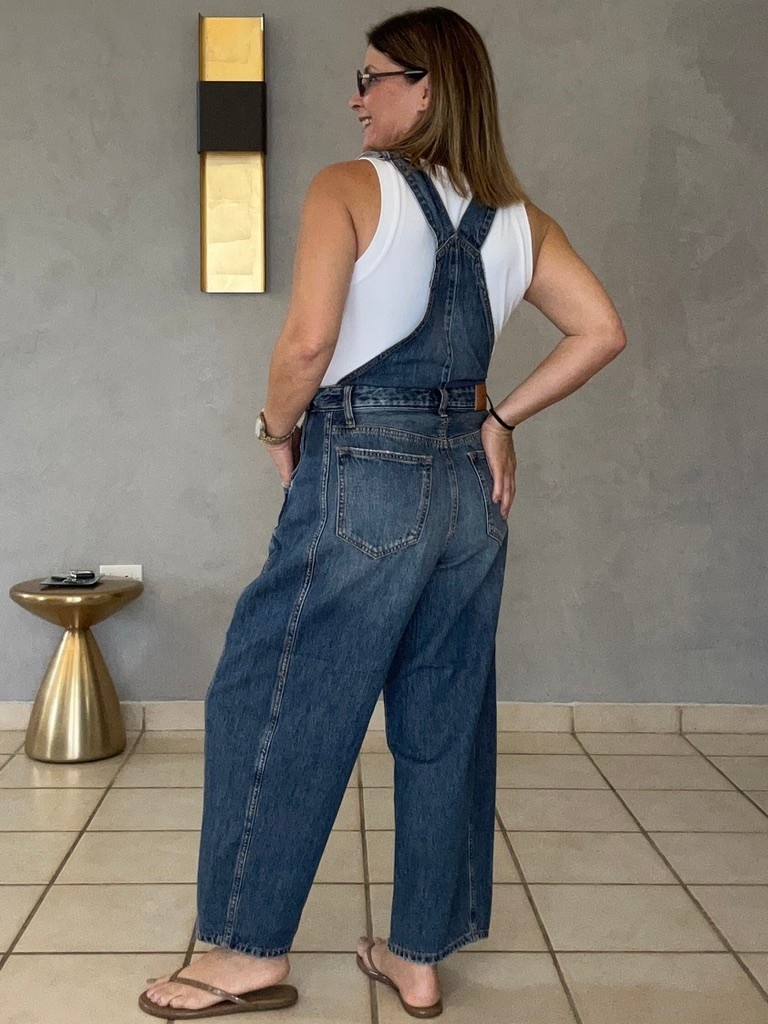 Mid Waisted Barrel Overall - Passo Boutique
