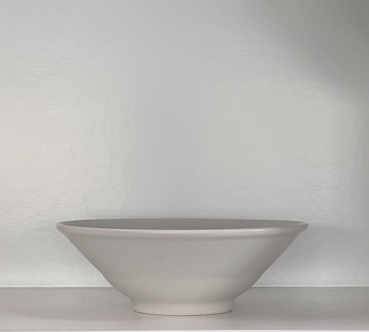 Japanese Large Sea Green-ish White Rice Bowl 7.75" - The Foundry Home Goods