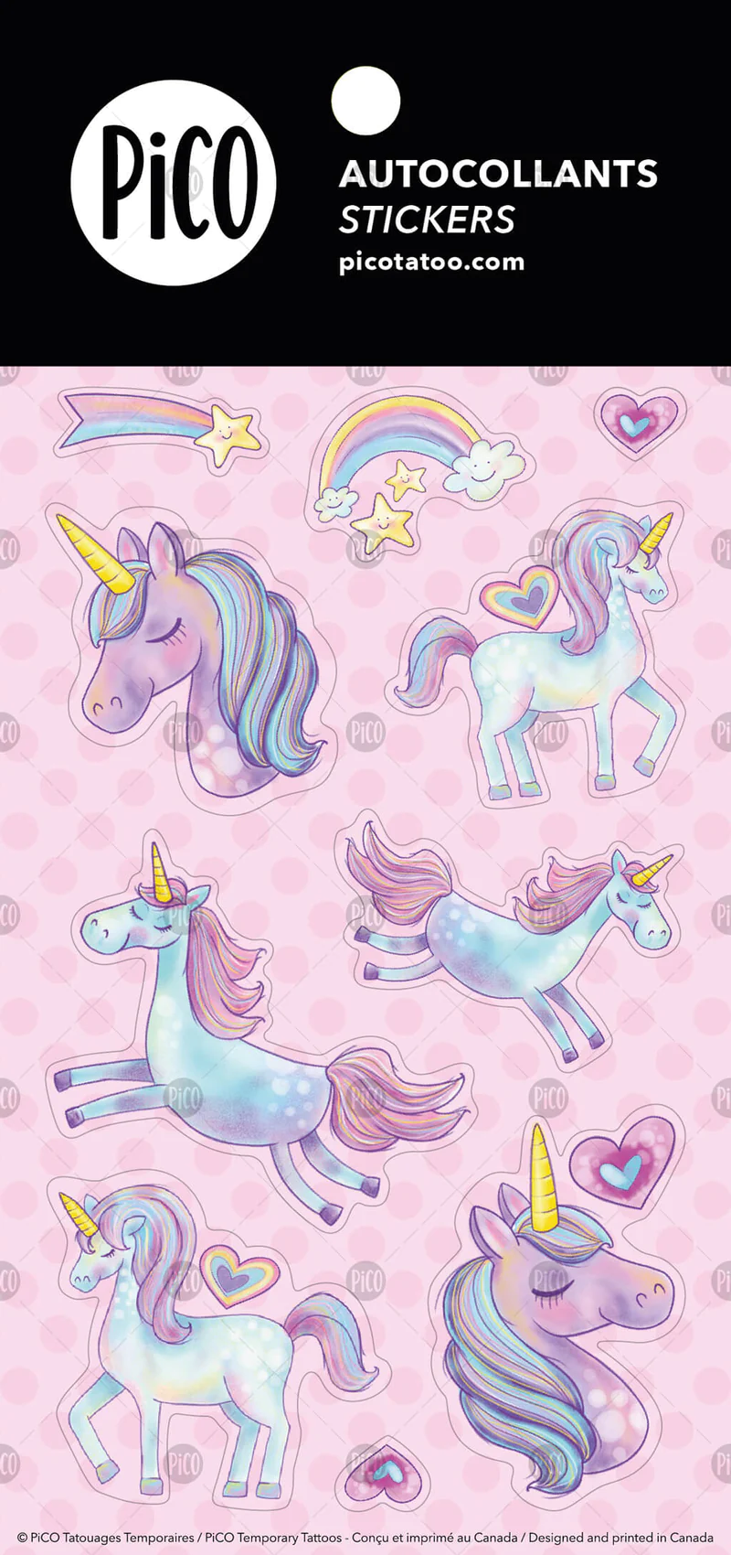 Pico Tatoo Stickers The Cute Unicorns - Moda Kids