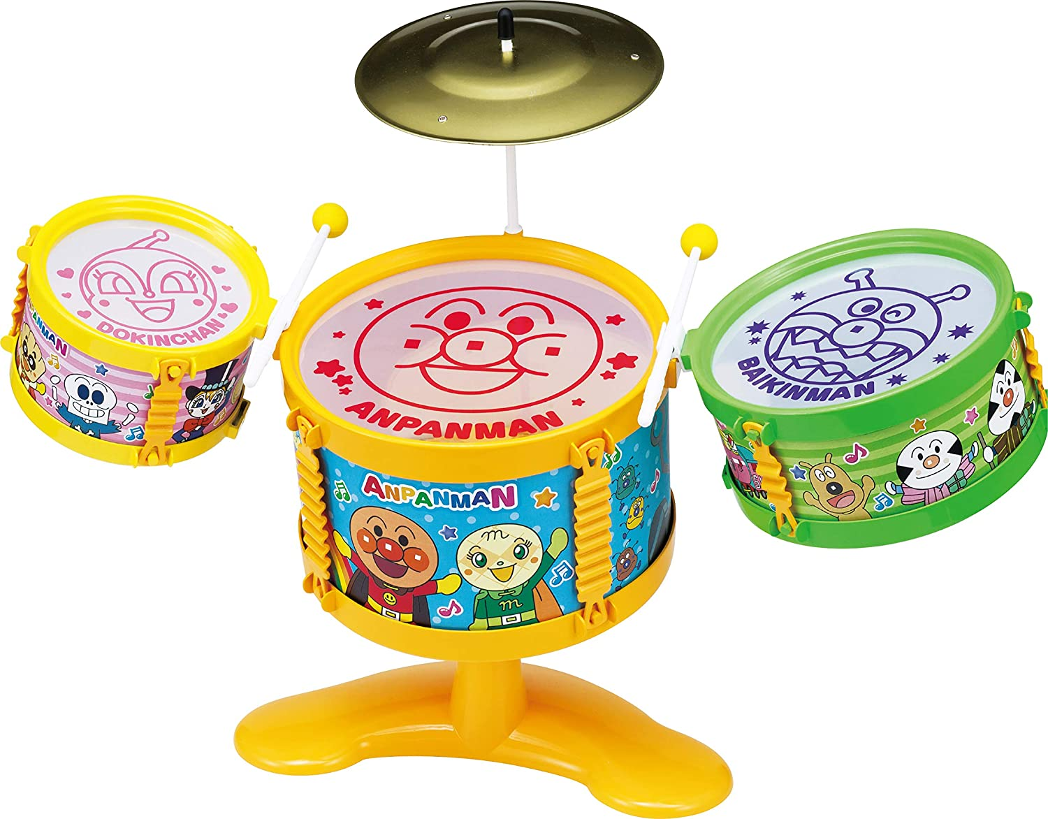 Anpanman My Child Genius Big Drum Set Renewal 1piece - Moda Kids
