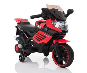 Kids Motorcycle with Training Wheels, Realistic Lights and Sound 6V ...