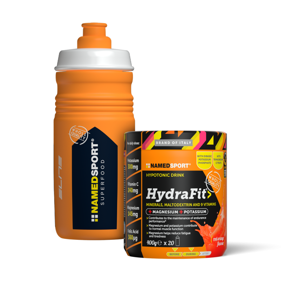 NAMEDSPORT Hydrafit Red Orange 400g Avec Bouteille - Laferté Bicycles