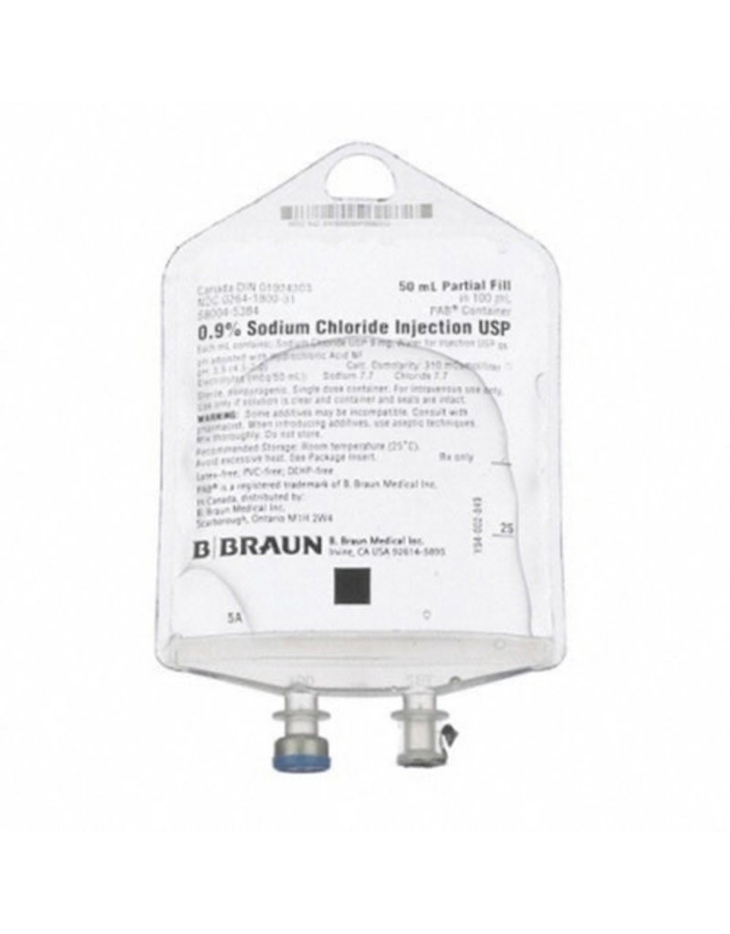 Sodium Chloride, 50mL IV Bag single - Unified Fire Authority