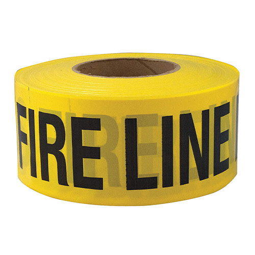 Barrier Tape 4'' Yellow Fire Line - Unified Fire Authority