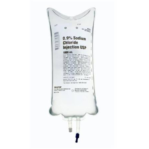 Sodium Chloride 0.9% IV Fluid 1000mL 12/cs - Unified Fire Authority