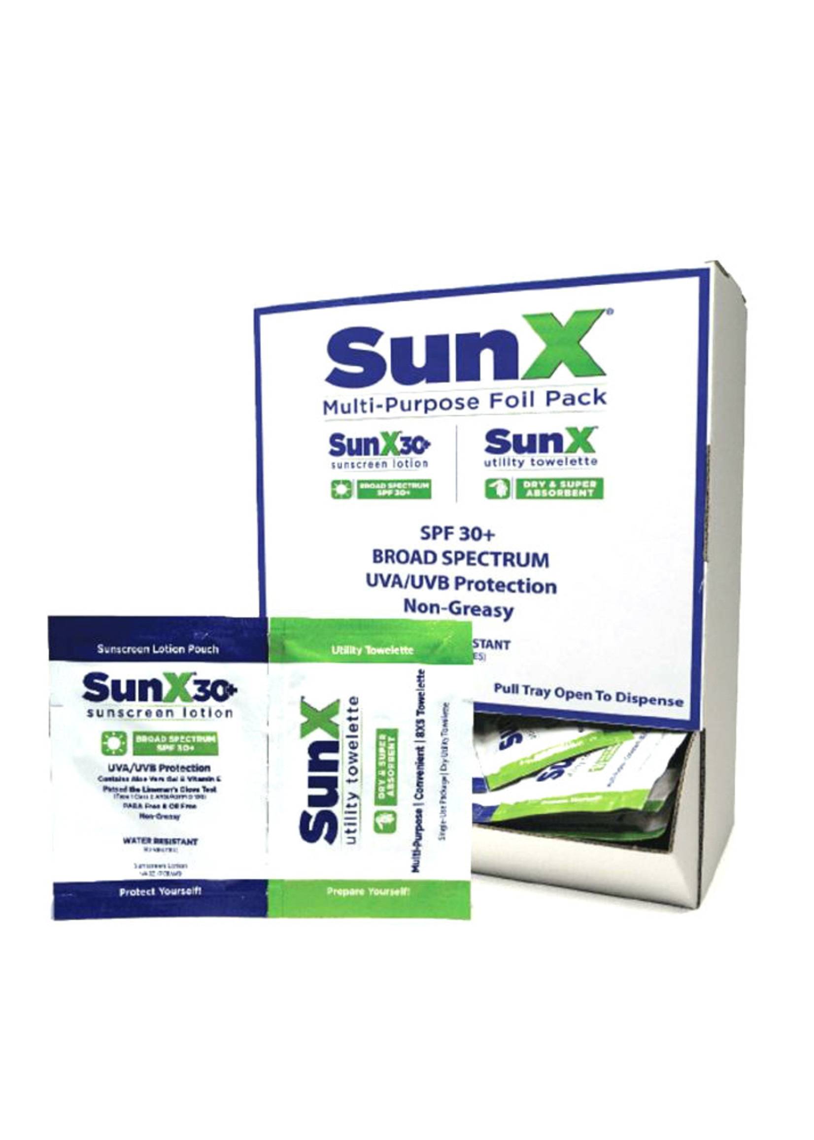 Sun-X Sunscreen Towelette 25/Bx - Unified Fire Authority