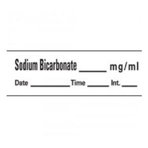 Labels, Sodium Bicarb 1/2x1-1/2'' White 333/Rl - Unified Fire Authority