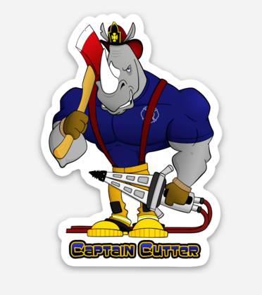 Kid Sticker, Capt. Cutter 50/pk - Unified Fire Authority