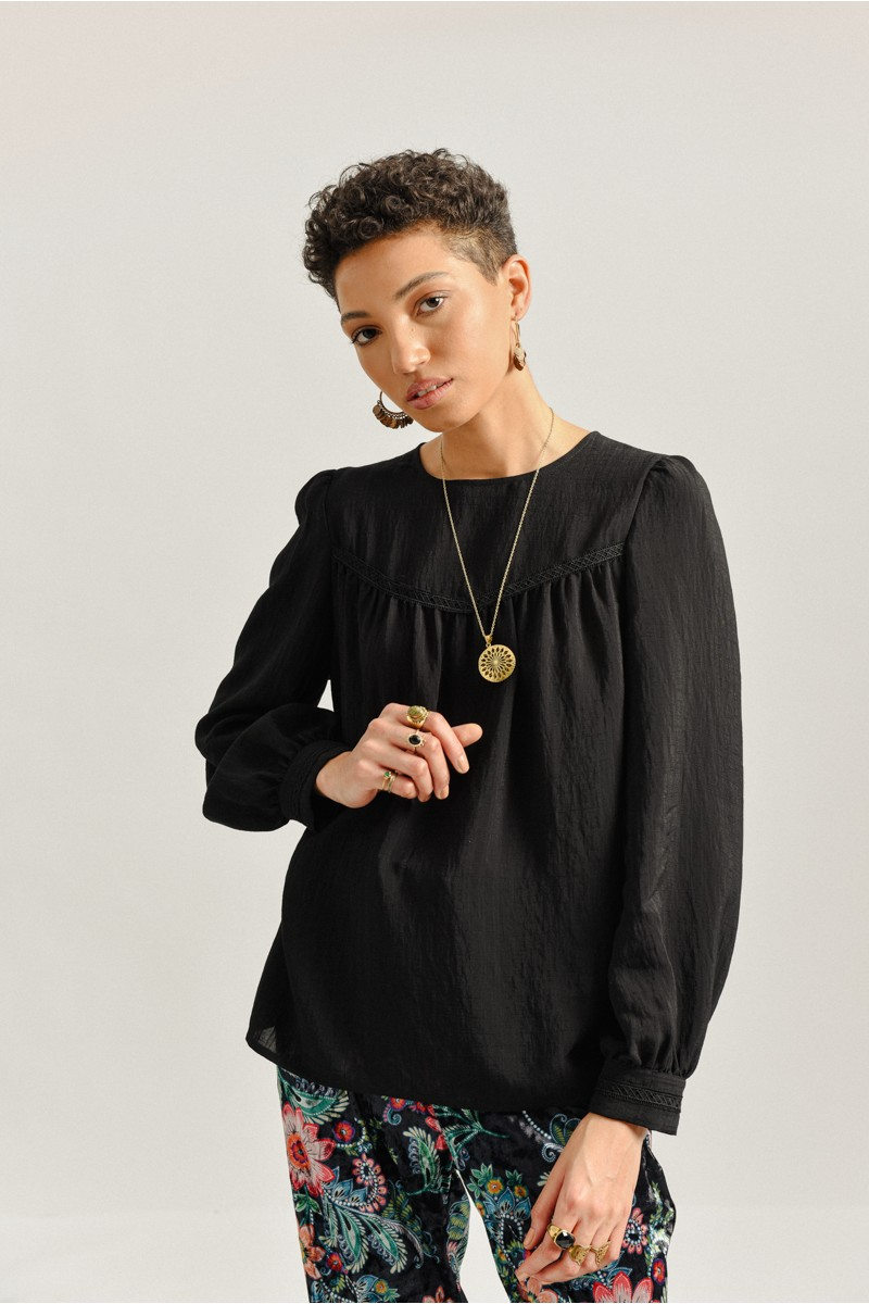 Ruthie Long Sleeve Blouse - Adorn Boutique