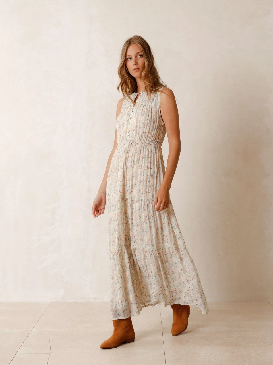 George Print Maxi Dress - Adorn Boutique