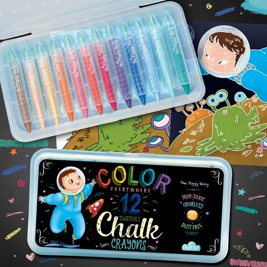 DRY ERASE TWISTABLE CHALK CRAYONS - SPACE - Beyond The Rainbow