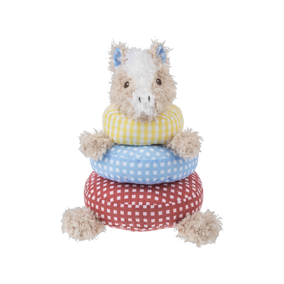 HAPPY FARM PLUSH STACKER HORSE - 9IN - Beyond The Rainbow