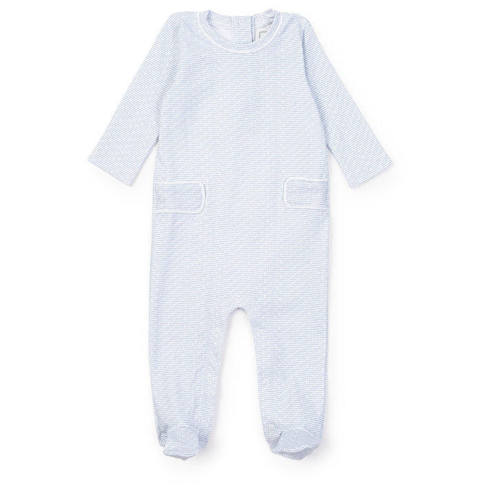 PRESTON ROMPER - DOT N DASH BLUE - Beyond The Rainbow