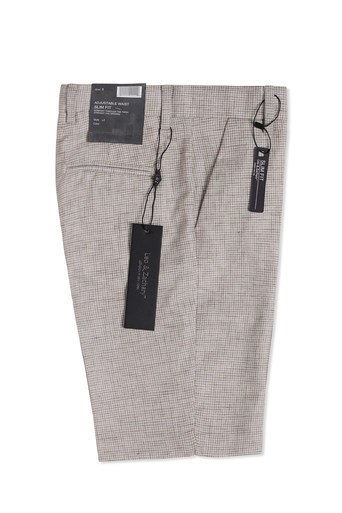 Slim Fit Dress Shorts - Havanah Checks - Beyond The Rainbow