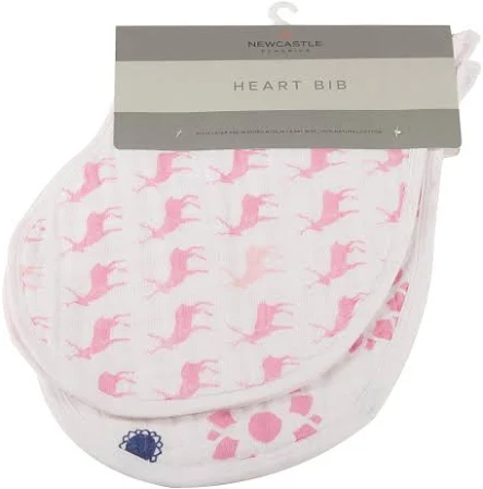 COTTON HEART BIB- SET OF TWO - Beyond The Rainbow