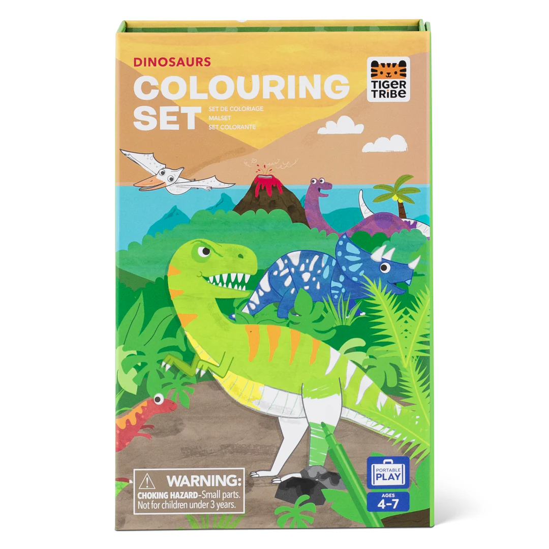COLOURING SET-DINOSAUR - Beyond The Rainbow
