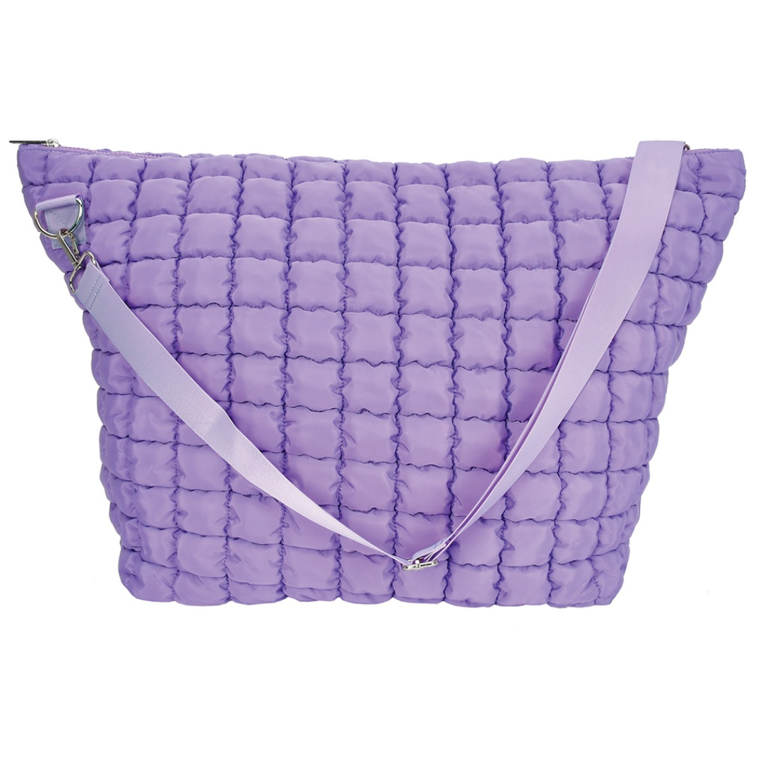 VIVID VIOLET PUFFY WEEKENDER BAG - Beyond The Rainbow