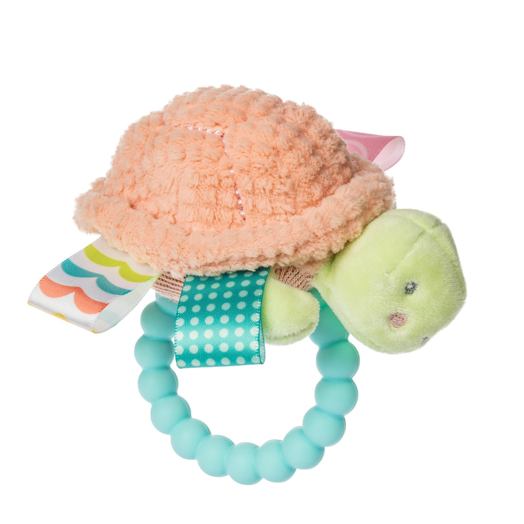 MARY MEYER TAGGIES TIPPY TURTLE TEETHER RATTLE - Beyond The Rainbow