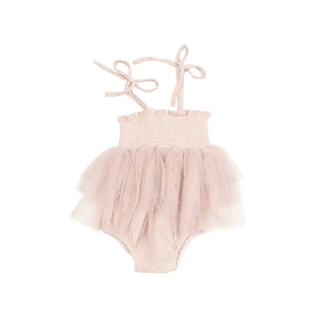 Solid Muslin Rose Smoke Tutu Bubble - Beyond The Rainbow