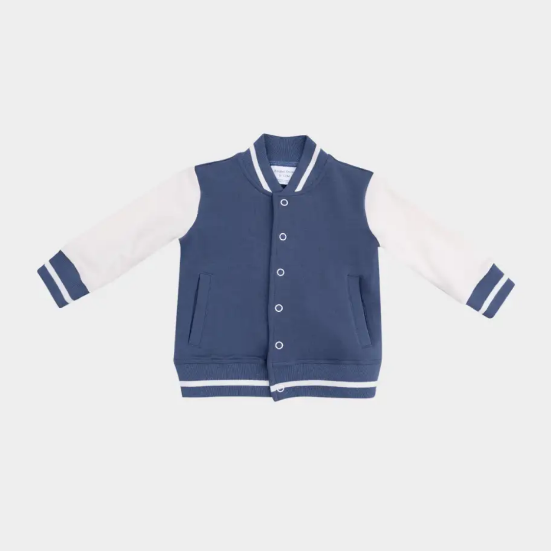 French Terry Sport - Vintage Indigo - Navy - Letterman Jacket - Beyond ...