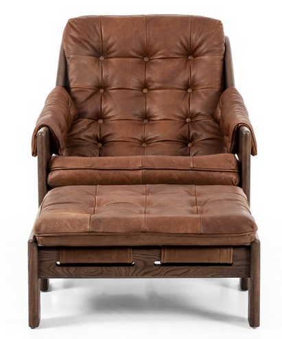 Halston Chair w/ Ottoman - Thrive Interiors and Design