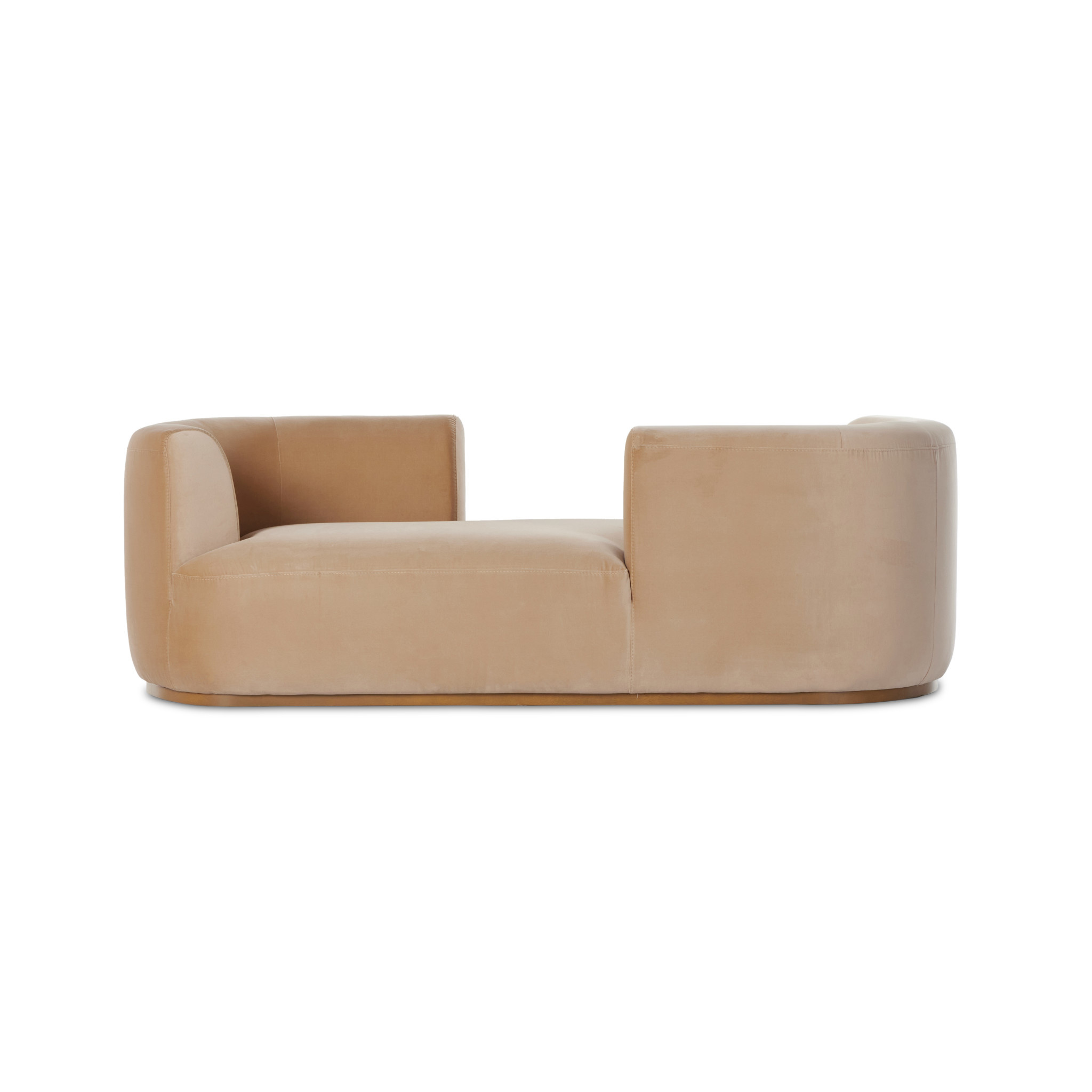 Deandra Tete a Tete Chaise - Surrey Camel - Thrive Interiors and Design
