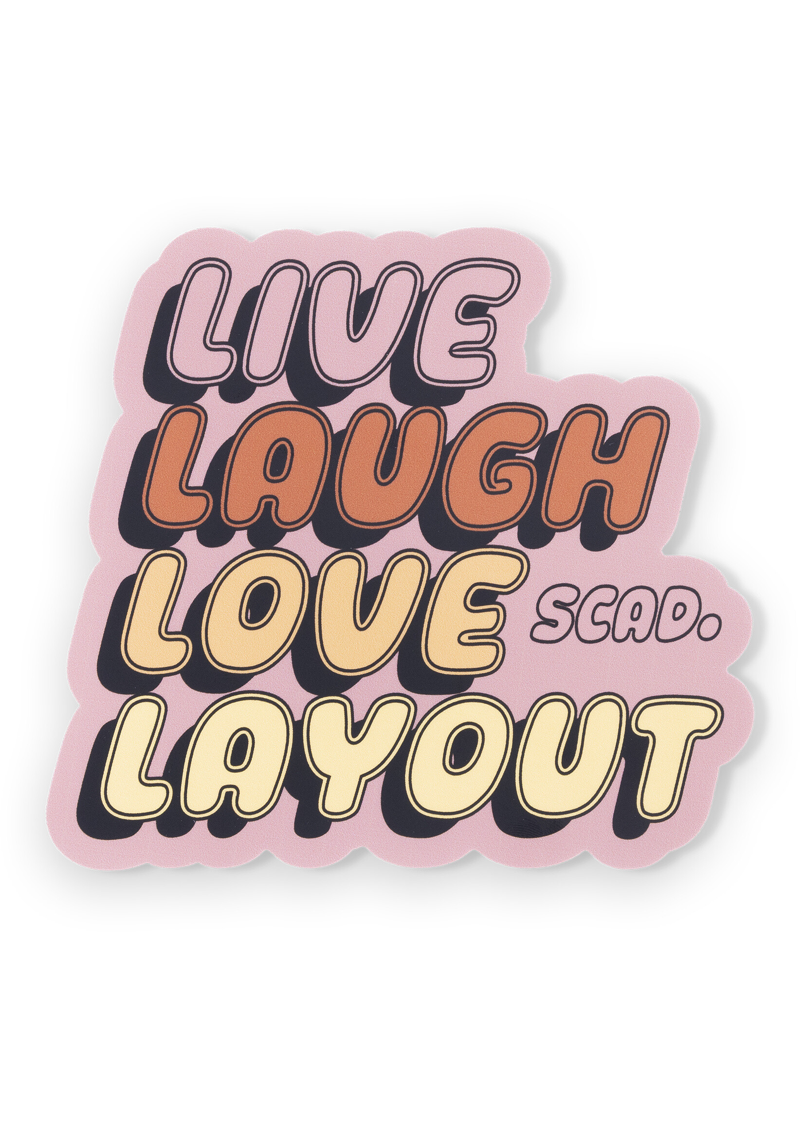 SCAD Layout Vinyl Bumper Sticker | shopSCAD