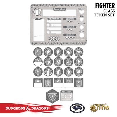 D&D 5E: Player Token Set - Fighter - Gift of Games