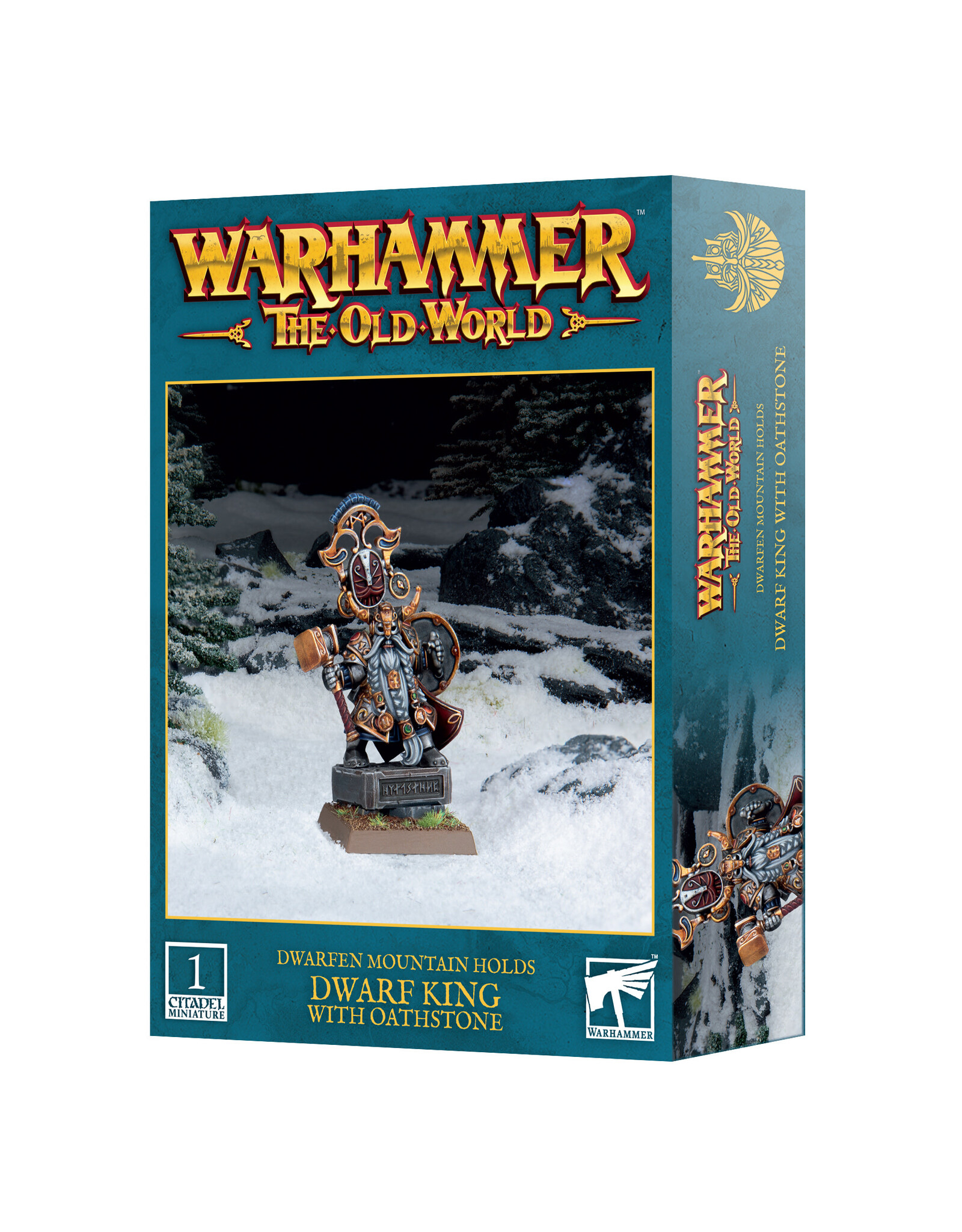 Warhammer: Old World - Dwarfs: Dwarf King with Oath Stone - Gift of Games