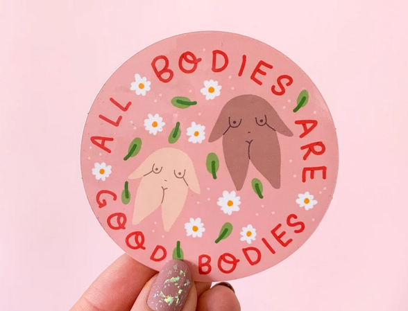 Body Positivity Vinyl Sticker - Becca