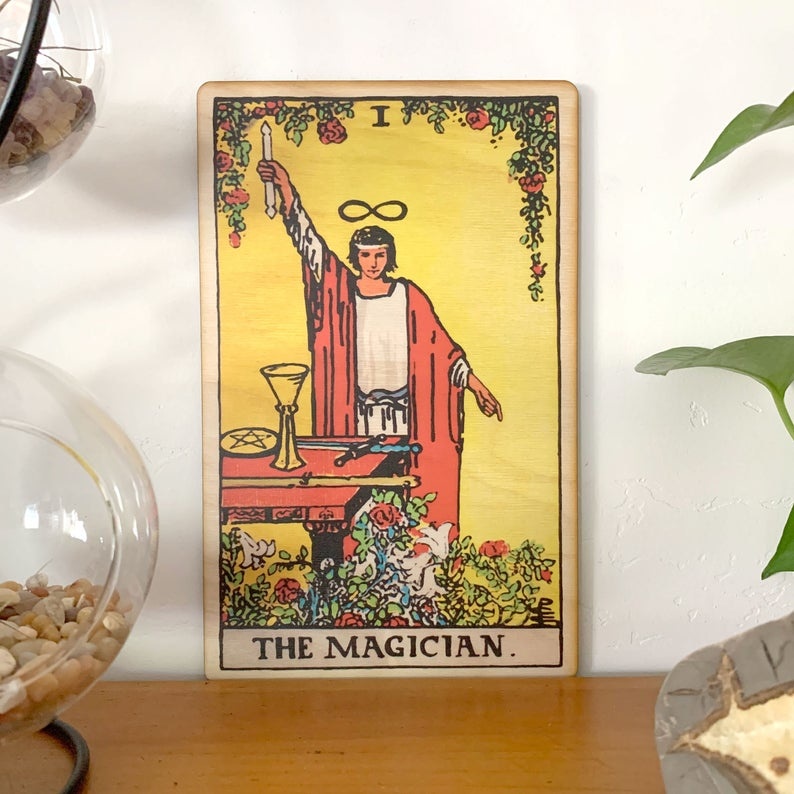 Tarot Full Color Wood Wall Art - Becca
