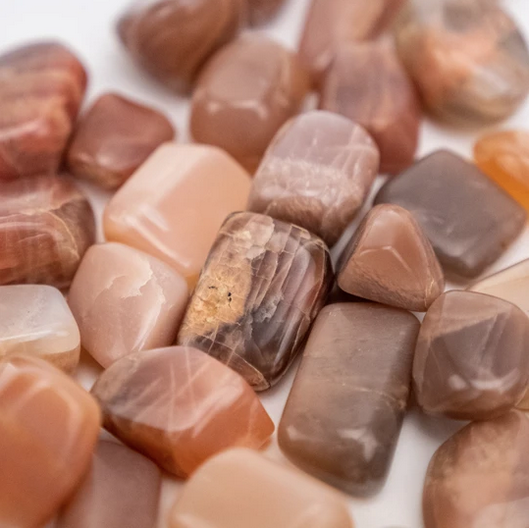 Coffee Moonstone Tumbled - Becca