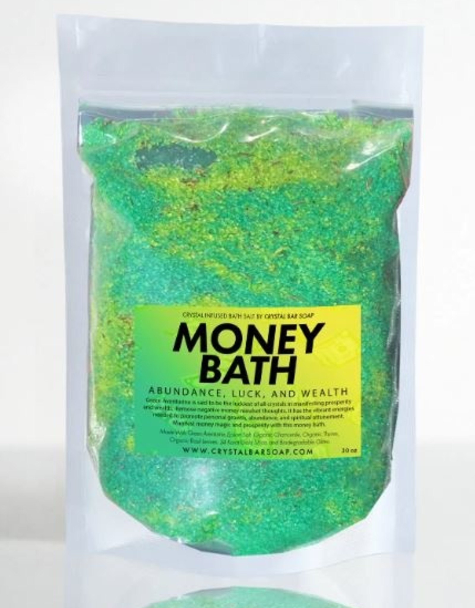Money Bath - 30oz Crystal Infused Bath Salt - Becca
