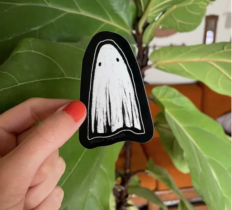 Ghost Sticker Vinyl Decal - Becca