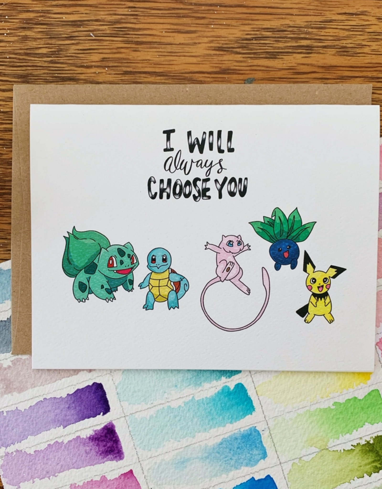 -Pokemon Greeting Card - Becca