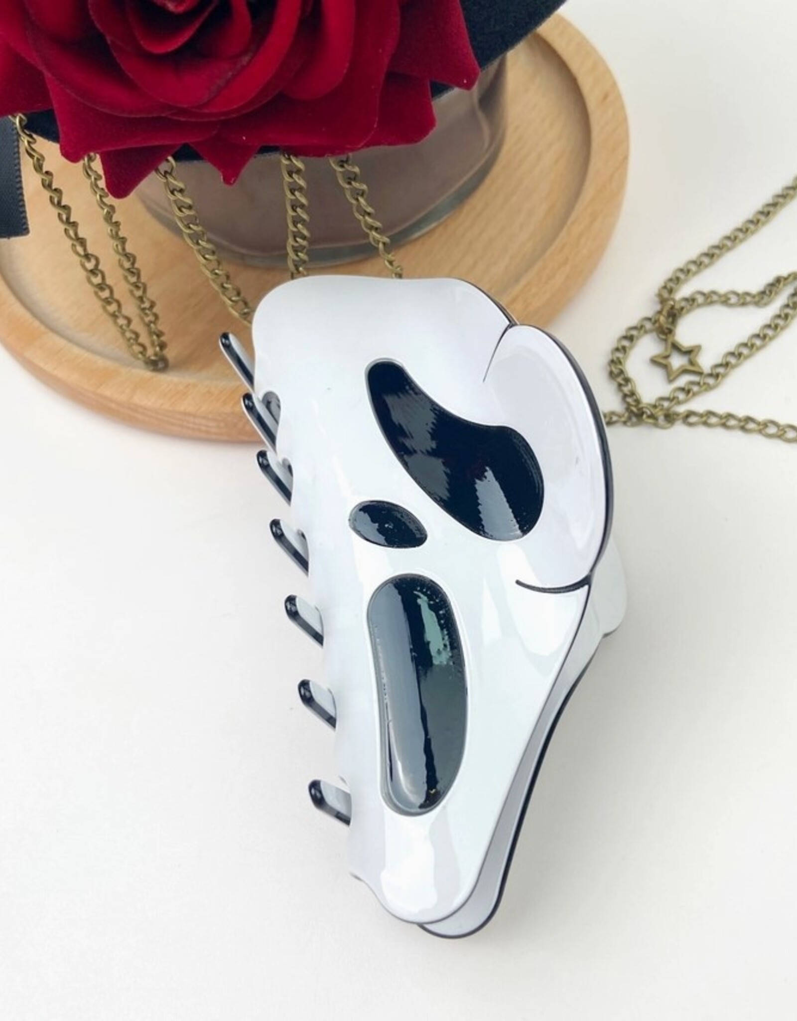 Halloween Scary Ghost Hair Clips | A - Becca