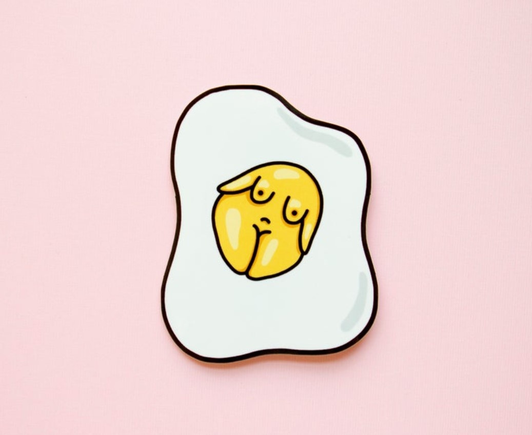 Eggy Girl Vinyl Sticker - Becca