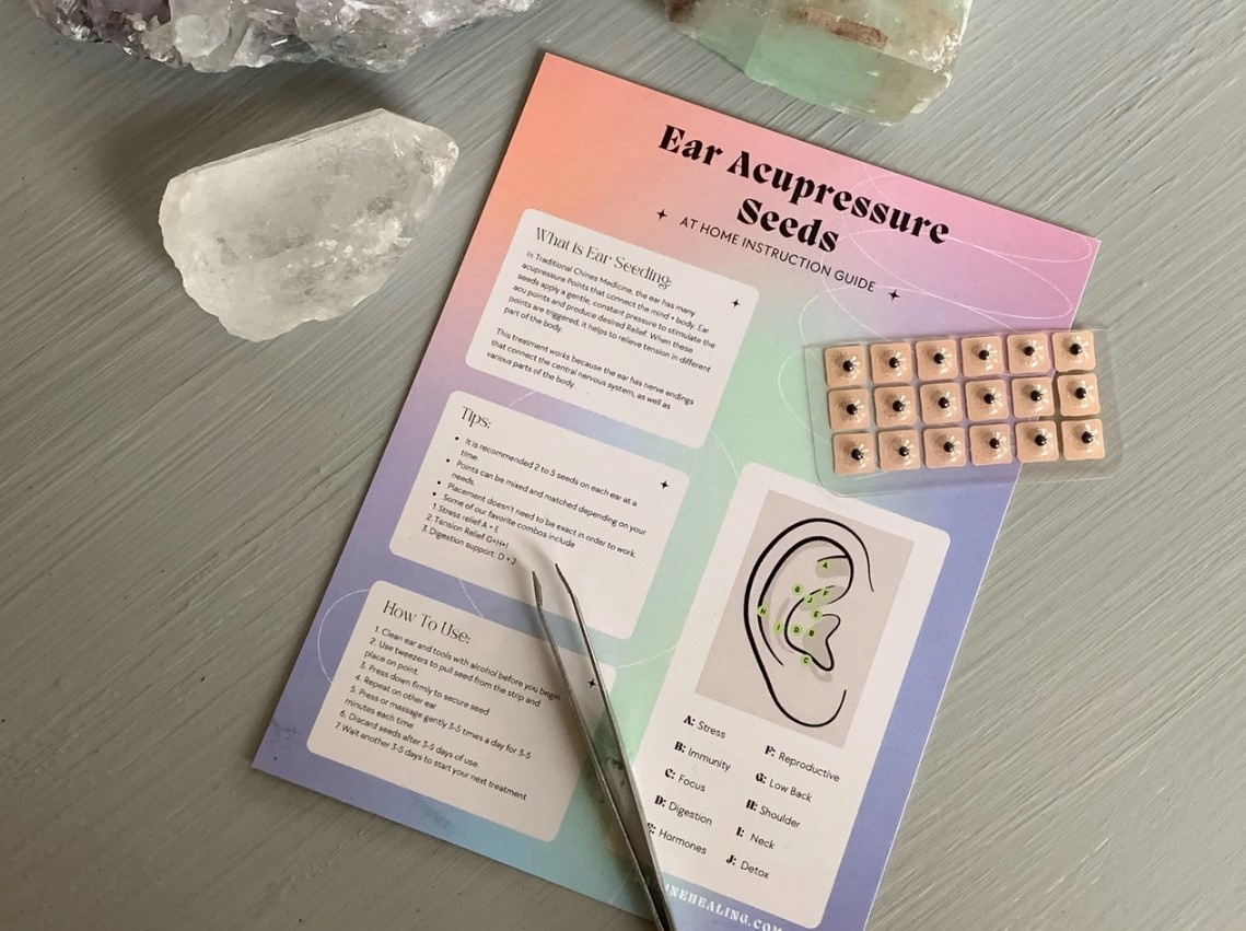 Ear Seeding / Acupressure At Home Kit 18pc - Becca