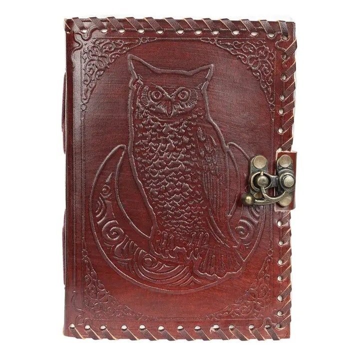 -Owl Leather Journal - Becca