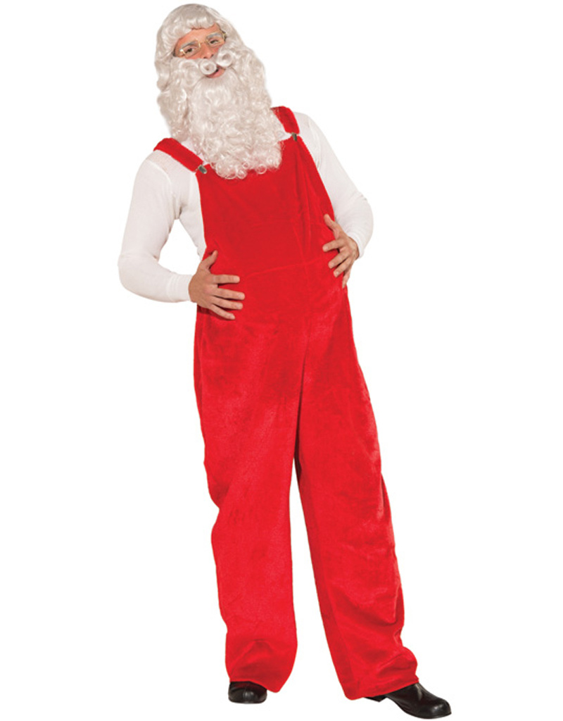 Santa Overalls Costume - Men's - Party On!