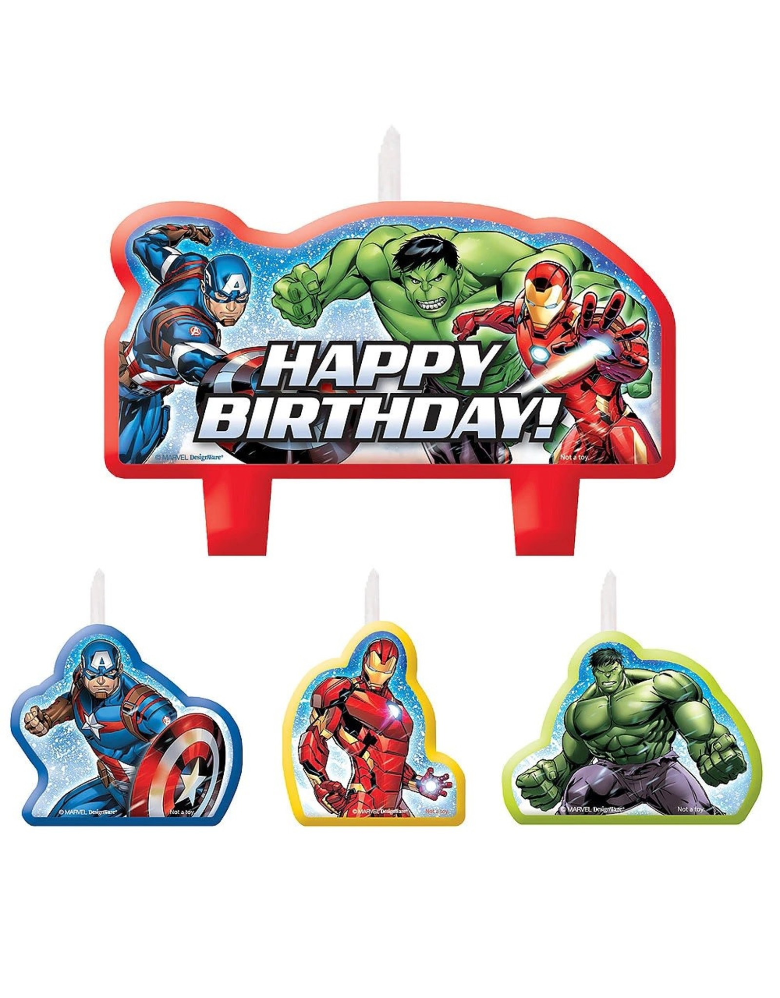 Marvel Epic Avengers Birthday Candles - 4ct - Party On!