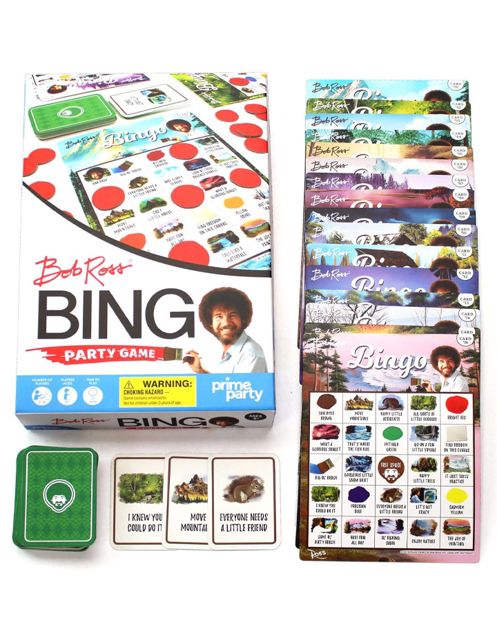 Bob Ross Deluxe Bingo Party Game - Party On!