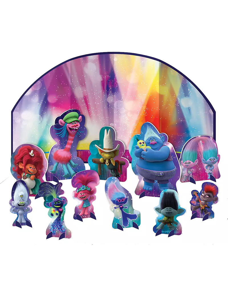 Trolls World Tour Table Decorating Kit 12pc - Party On!