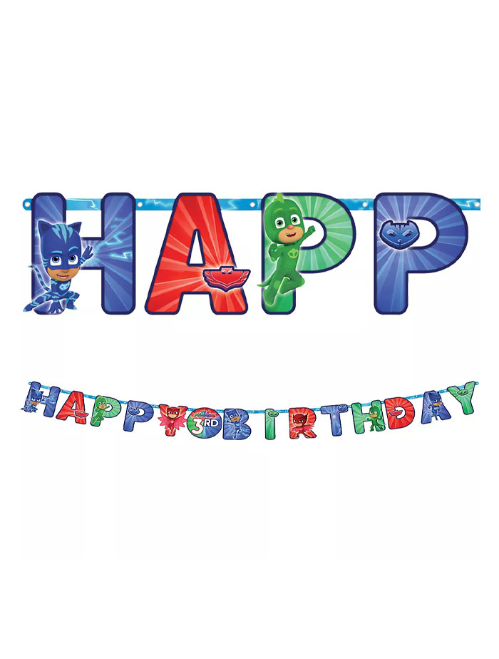 PJ Masks Birthday Banner Kit - Party On!